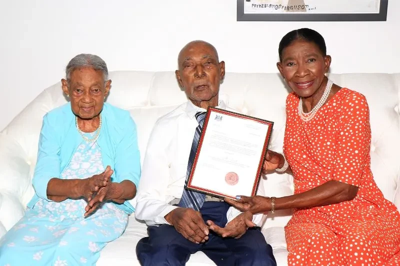 Mr. Levonne Calvin Moxey celebrates his 100th birthday