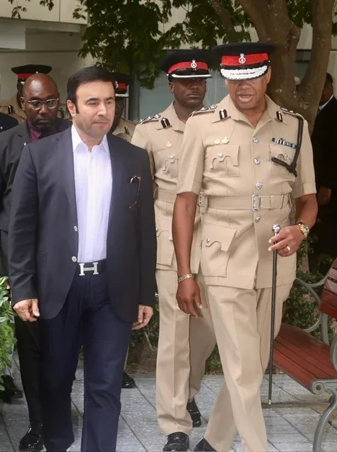 Arrival of INTERPOL President and Secretary General for INTE