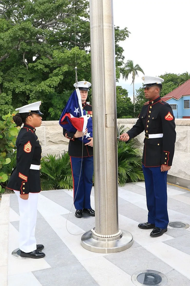 New U.S. Embassy Officially Opens with a Flag Raising