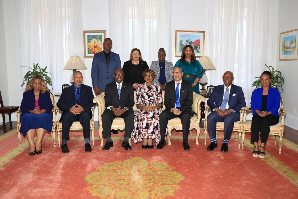 Bahamas Faith Ministries International presents a book to th