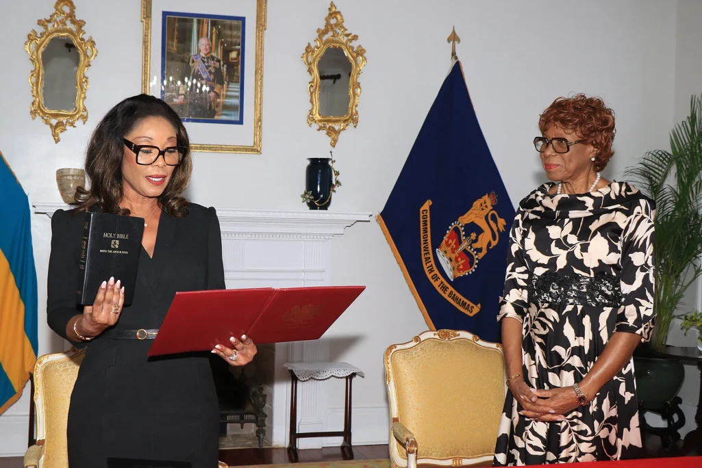 Subusola Swain, sworn in as Vice-President of the Bahamas In