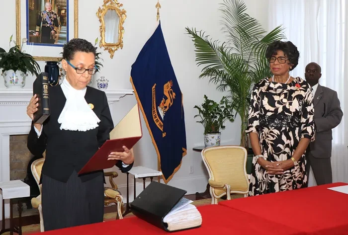 Mrs. Constance Delancy, sworn in as Justice of the Supreme C
