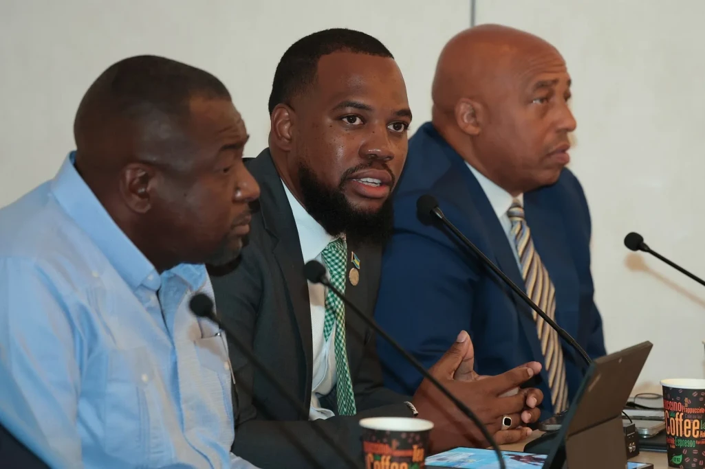 Minister Bowleg to stakeholders at first public consultation