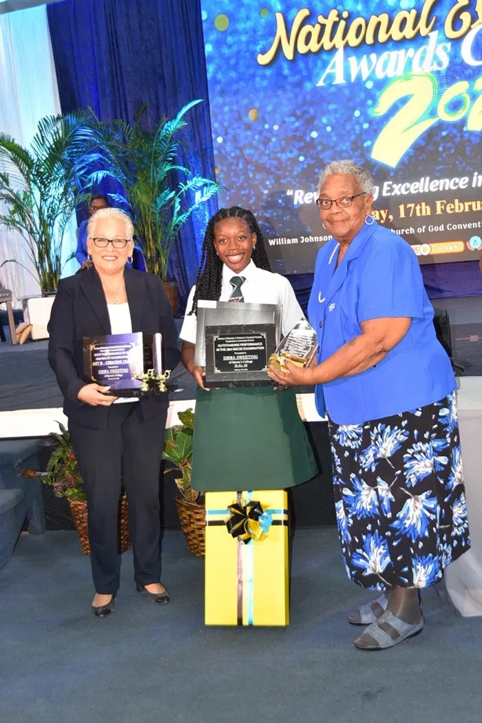 Students of Queen’s College and Samuel Guy Pinder School Tak