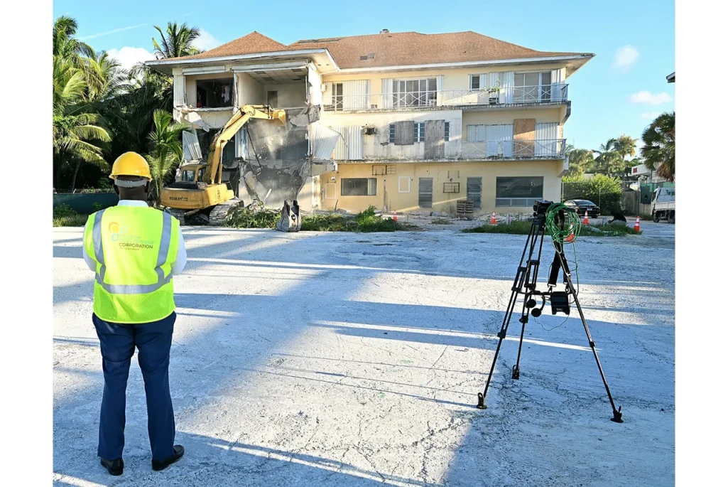 Levy Building Demolished for Downtown Nassau Restoration