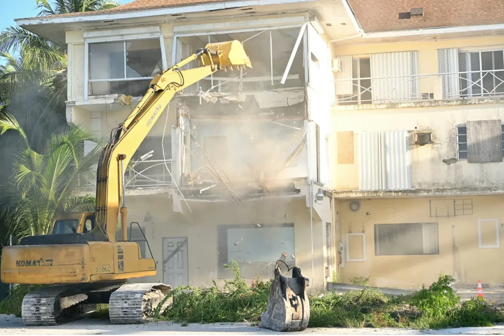 Levy Building Demolished for Downtown Nassau Restoration