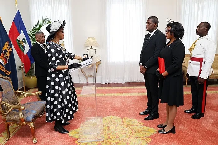 The Ambassador-Designate of Haiti presents Letters of Creden