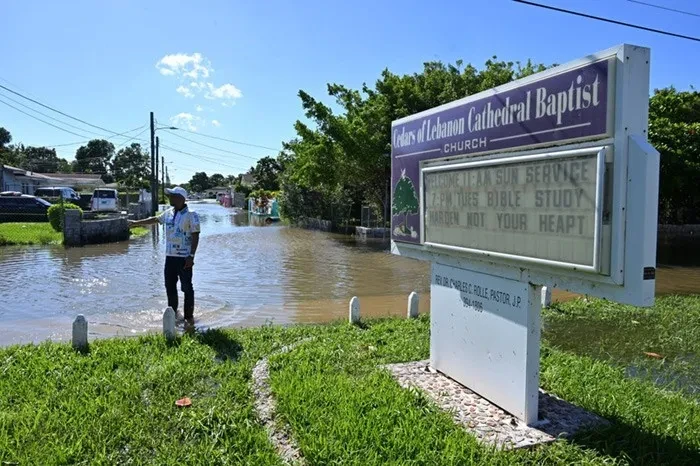 Viewing the flooding caused by Tropical Storm Imelda