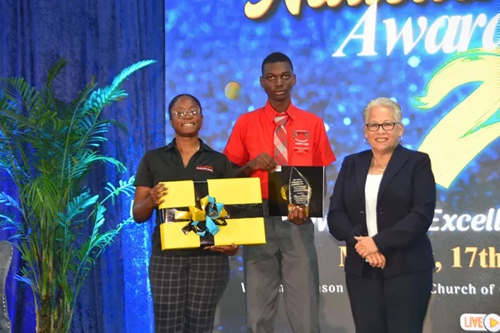 Students of Queen’s College and Samuel Guy Pinder School Tak