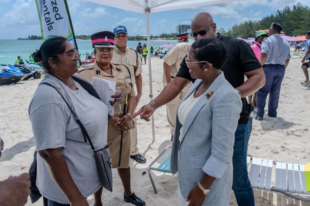 Minister Inspects Port Rules at Goodman's Bay