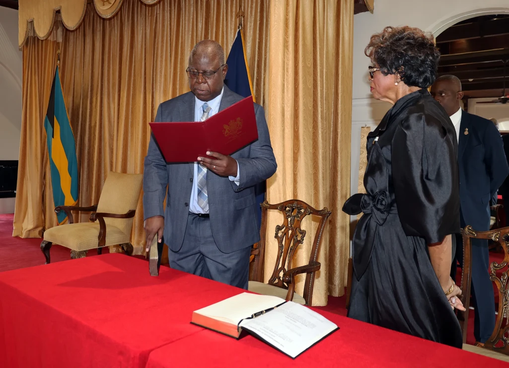Justice Milton Evans, sworn in as President of the Court of