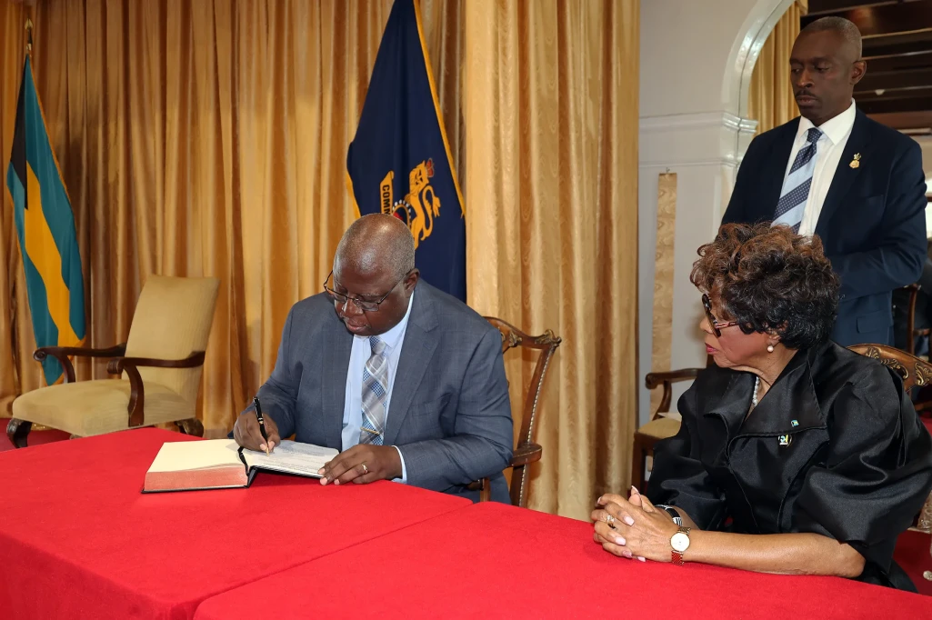 Justice Milton Evans, sworn in as President of the Court of