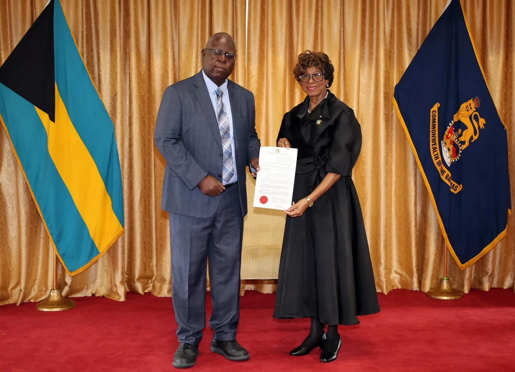 Justice Milton Evans, sworn in as President of the Court of