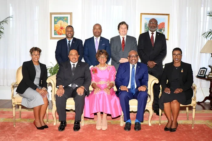 Dame Cynthia Pratt hosted His Majesty's Loyal Opposition mem